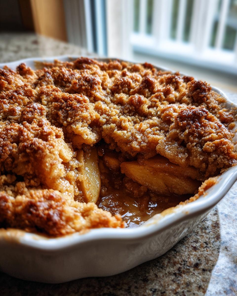 Amazing Apple Cobbler with Gooey Cookie Crumble