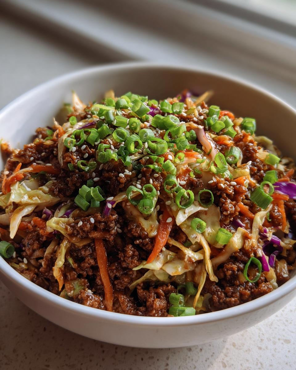Savory 30-Minute Ground Beef Egg Roll in a Bowl Delight